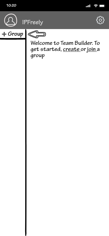 Phase II: Refining interaction and designing wireframes | team-builder
